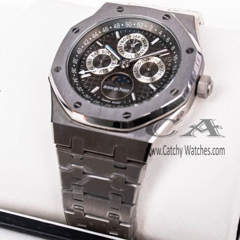 Audemar Piguet watch metal silver color | Catchy Watches