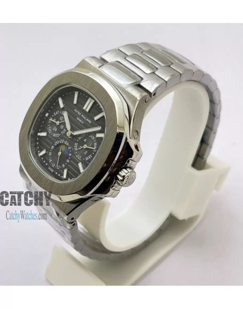 Patek Philippe Silver Watch For Men | Catchy Watches