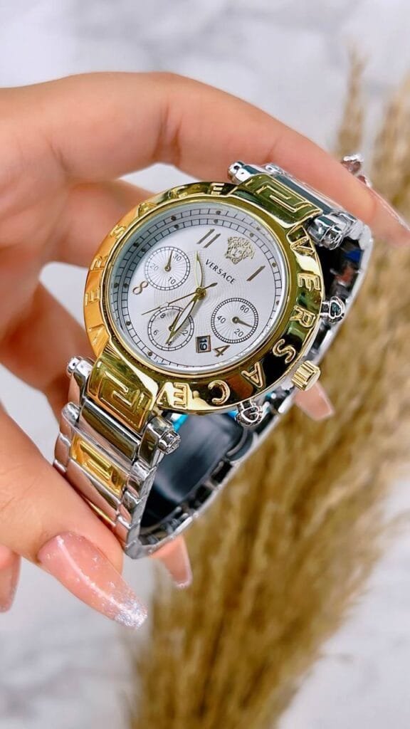 Versace Watch For Women Gold and silver | Catchy Watches
