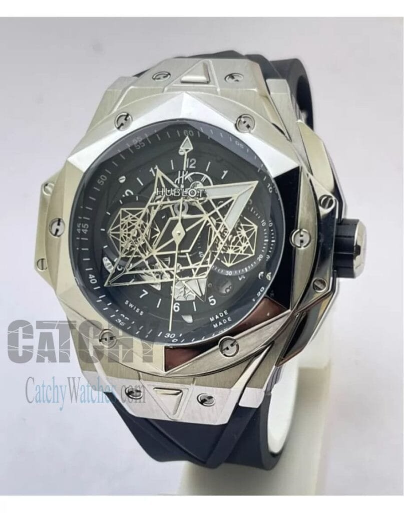 Hublot Big Bang Egypt Unico Sang King Silver Watch Men | Catchy Watches