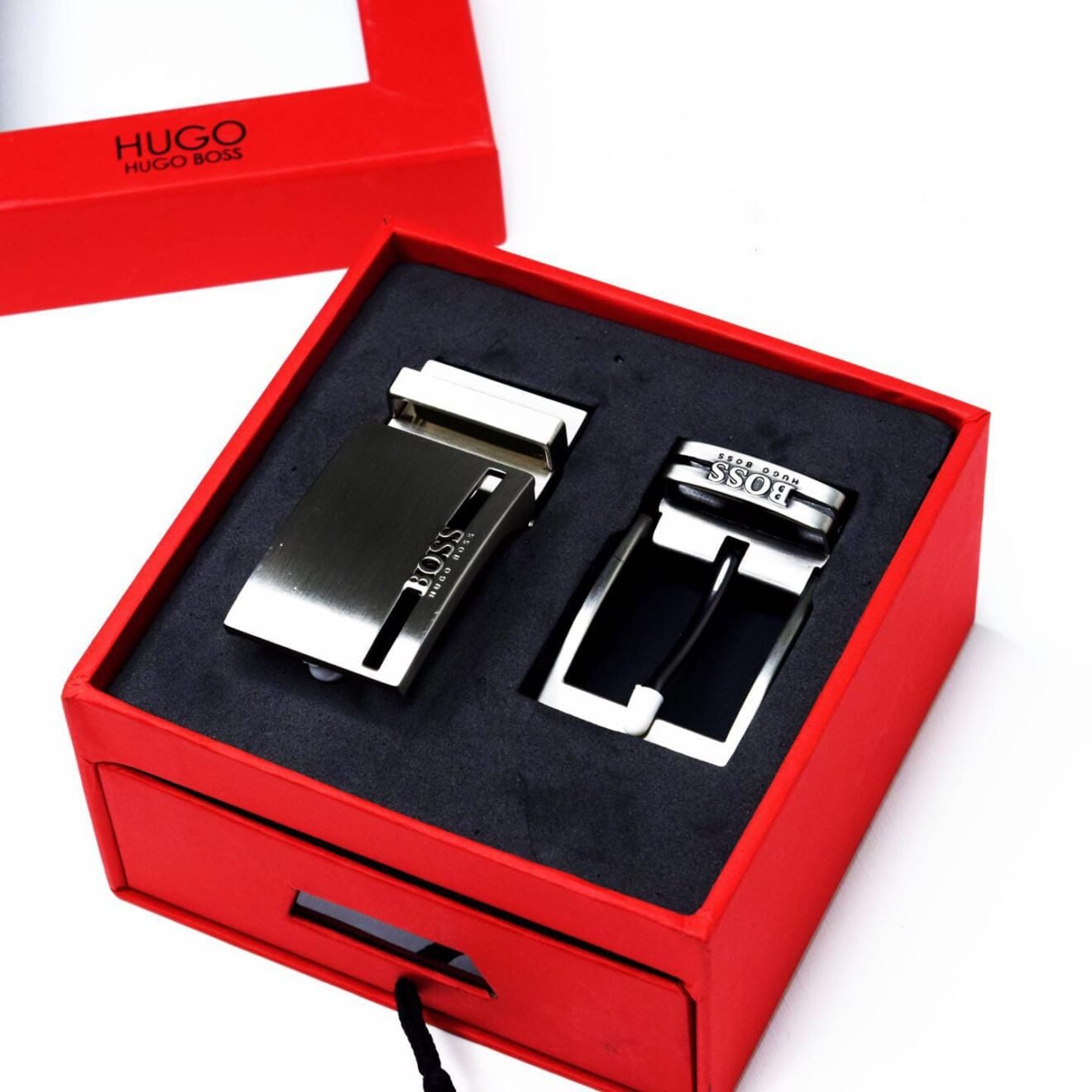 Hugo Boss Set Belt men Leather Double Face | Catchy Watches