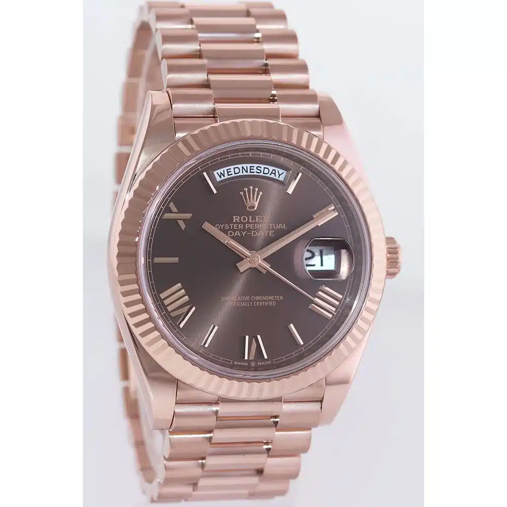 Rolex Daydate Chocolate Dial Watch For Men | Catchy Watches