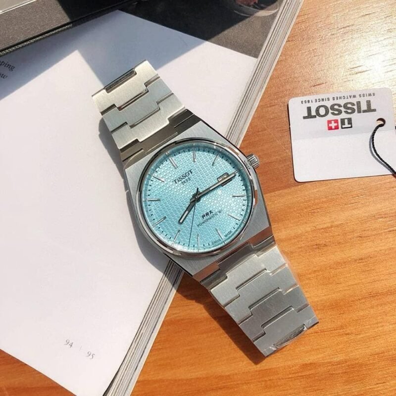 Tissot PRX Automatic Men Watch Baby Blue | Catchy Watches