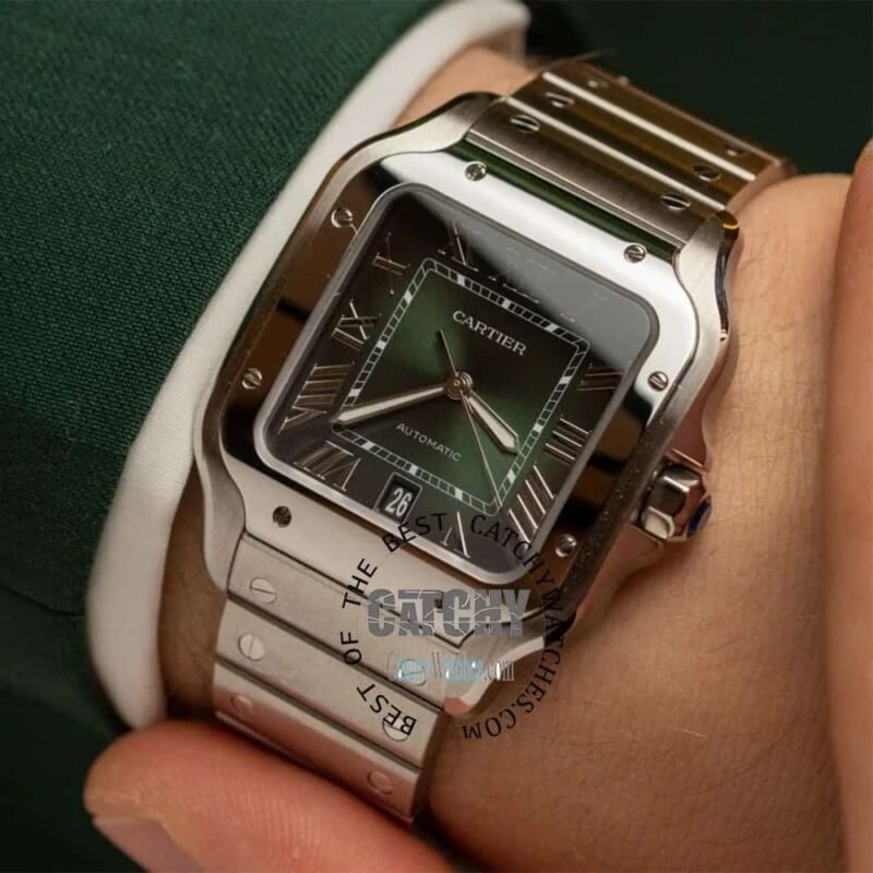 Cartier Watch Santos de Cartier Men Green | Catchy Watches