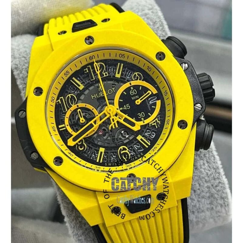 Hublot Big Bang Yellow Magic Watch For Men | Catchy Watches