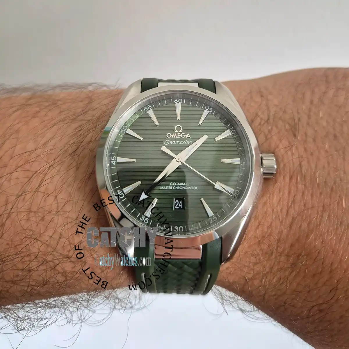 Omega SeaMaster Aqua Terra Automatic Watch Green | Catchy Watches