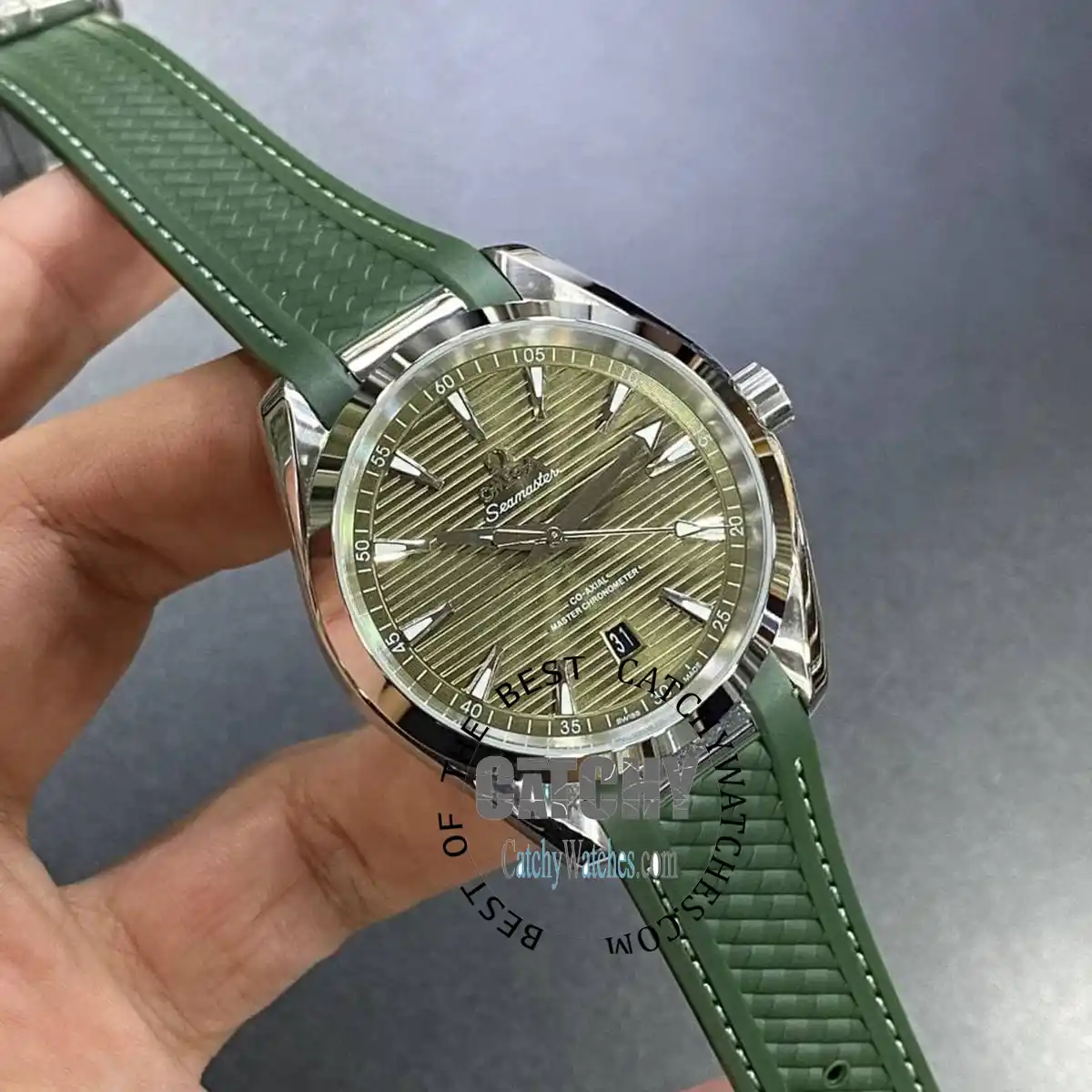 Omega SeaMaster Aqua Terra Automatic Watch Green | Catchy Watches